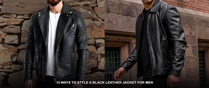 13 Ways to Style a Black Leather Jacket for Men