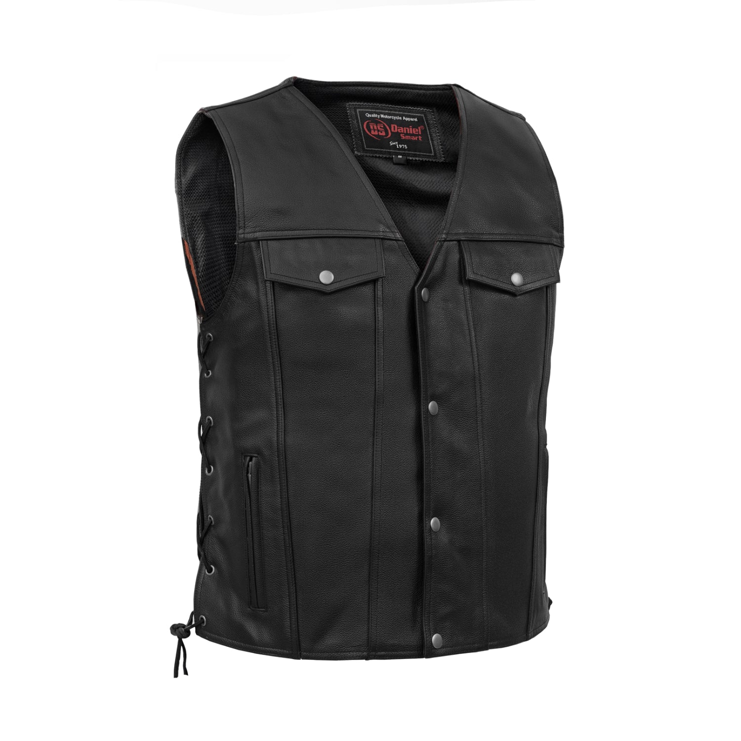 Stormer Men's Motorcycle Leather Vest