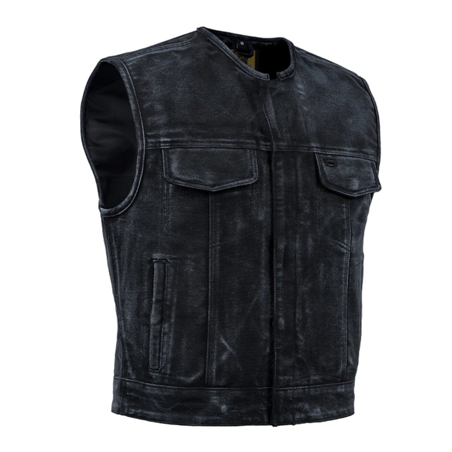 Desert Drifter Men's Textile Vest - Classic Canvas Style