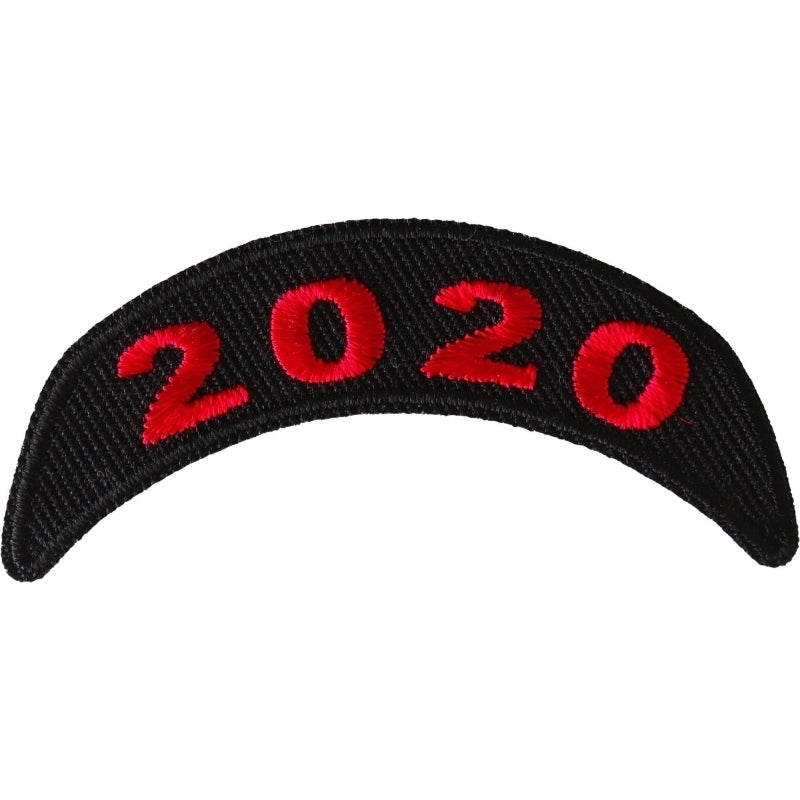 2020 Upper Red Rocker Patch 2.5x1" - Black/Red, Sew/Iron On